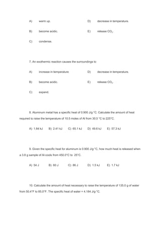 Chapter 6- Thermochemistry | PDF | Physics | Science