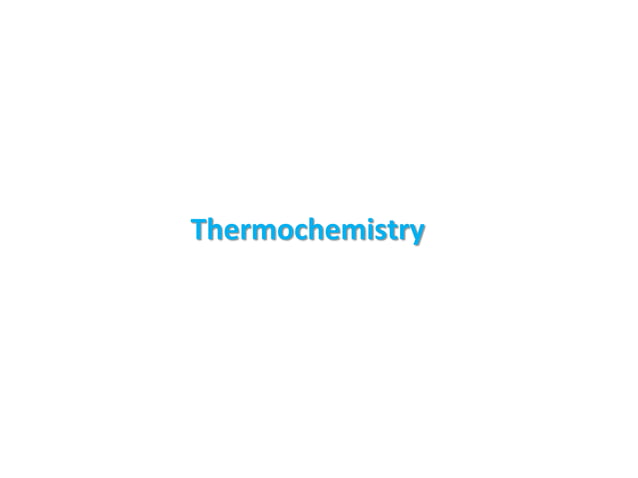 Thermochemistry | PPT | Free download