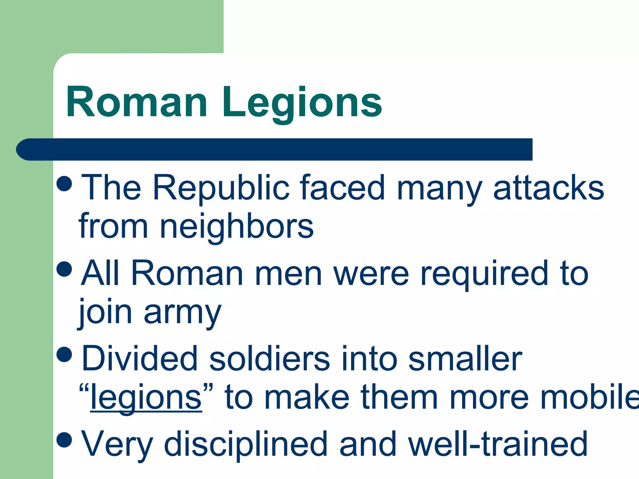 Chapter 6 the roman republic | PPT