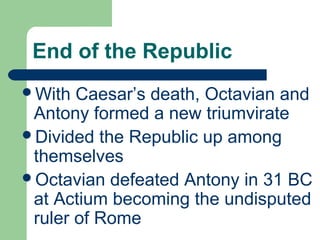 Chapter 6 the roman republic | PPT
