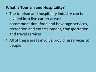 Chapter 6 tourism and hospitality career pathway and entrepreneurship | PPT