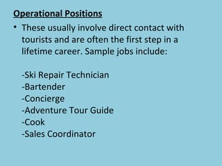 Chapter 6 tourism and hospitality career pathway and entrepreneurship | PPT