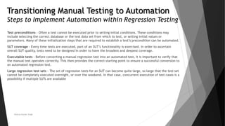 Chapter 6 - Transitioning Manual Testing to an Automation Environment | PPT