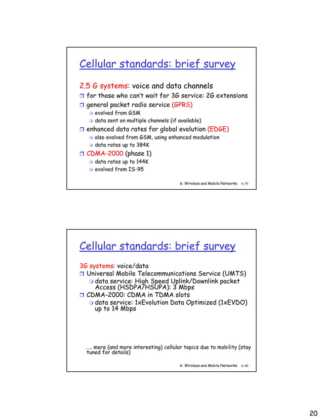 Chapter6 wireless and mobile networks | PDF | Computer Networking | Computing