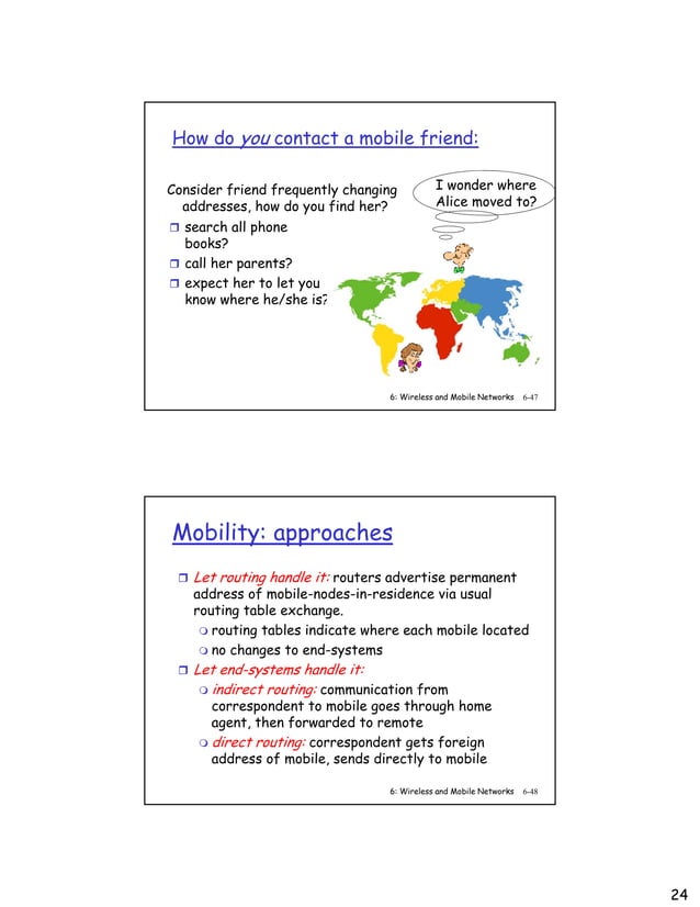 Chapter6 wireless and mobile networks | PDF | Computer Networking | Computing