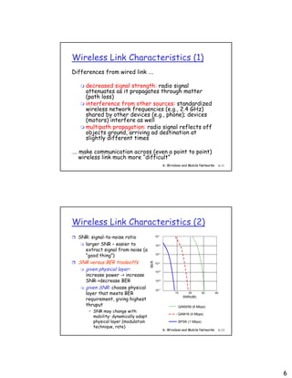 Chapter6 wireless and mobile networks | PDF | Computer Networking | Computing