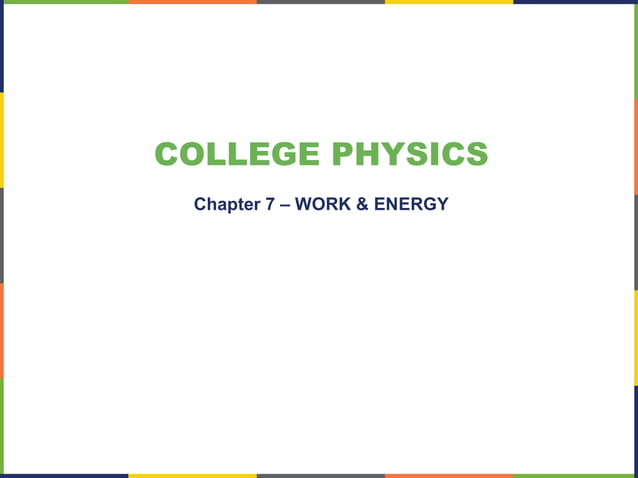 Chapter 6 work & energy | PDF