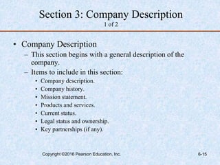 Chapter 6 - Writing A Business Plan.ppt