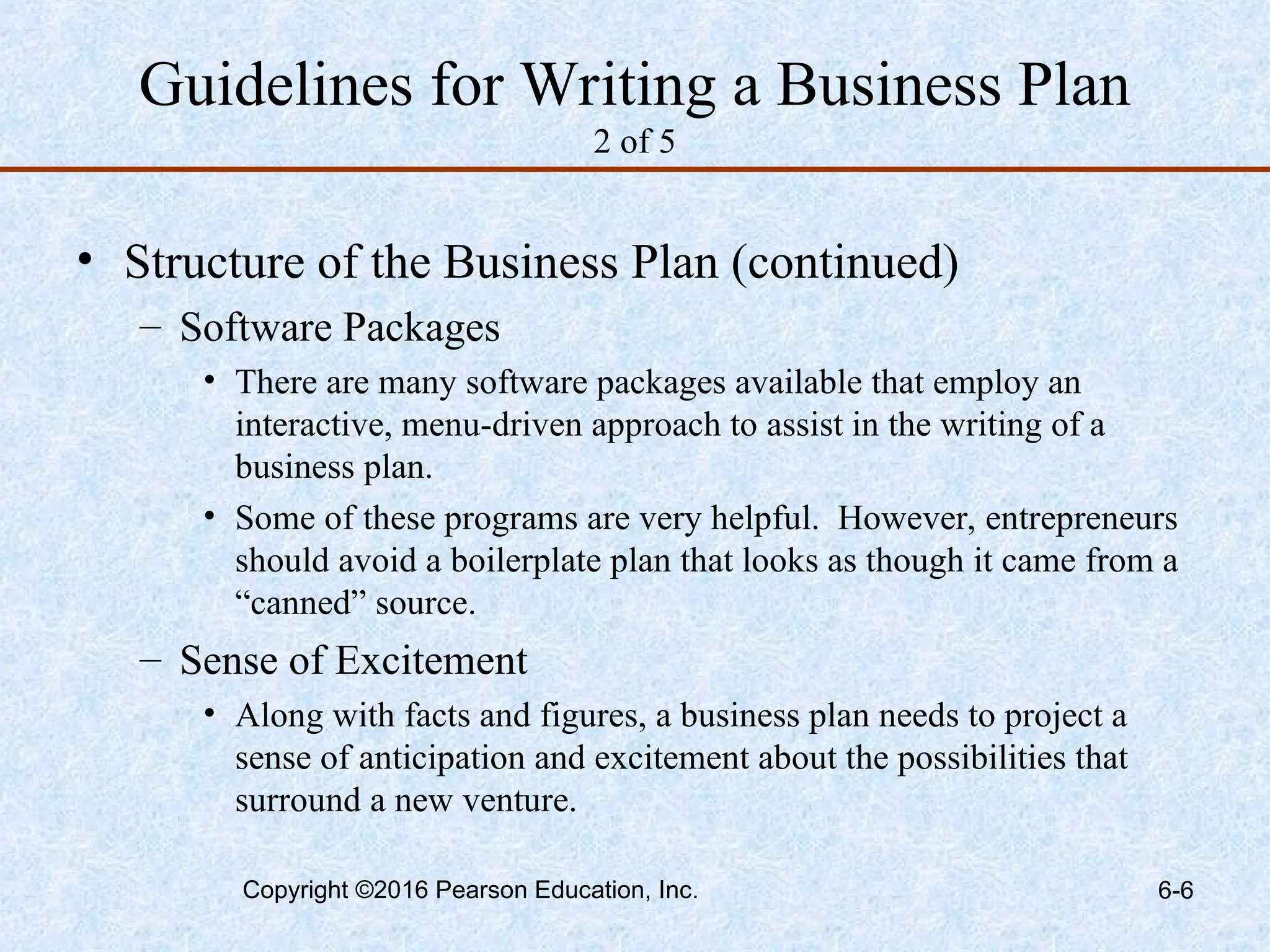 Chapter 6 - Writing A Business PlanENTREPRENEURSHIP.ppt
