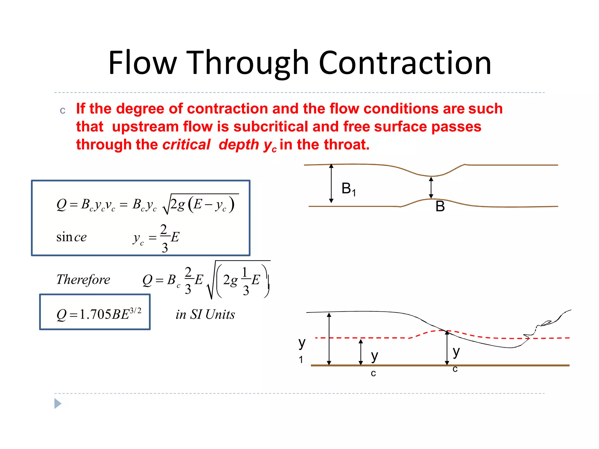 Energy and momentum principles in open channel flow | PPTX