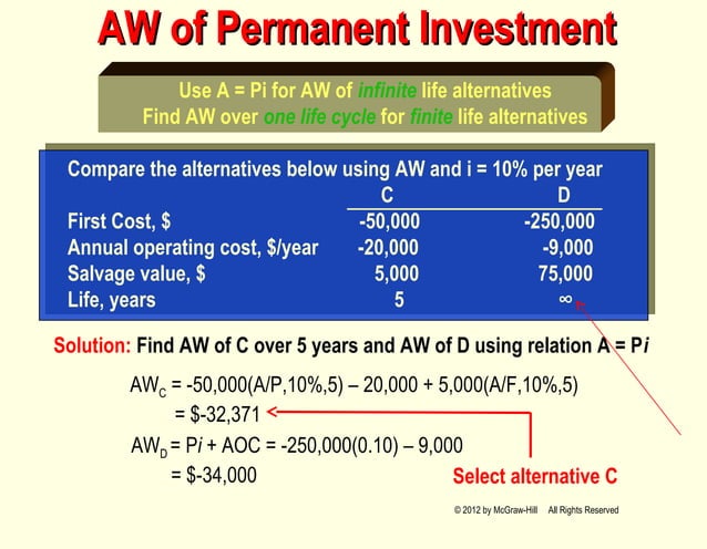 Chapter 6&7 annual worth analysis & ror lo3b | PPT