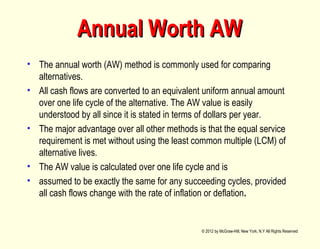 Chapter 6&7 annual worth analysis & ror lo3b | PPT