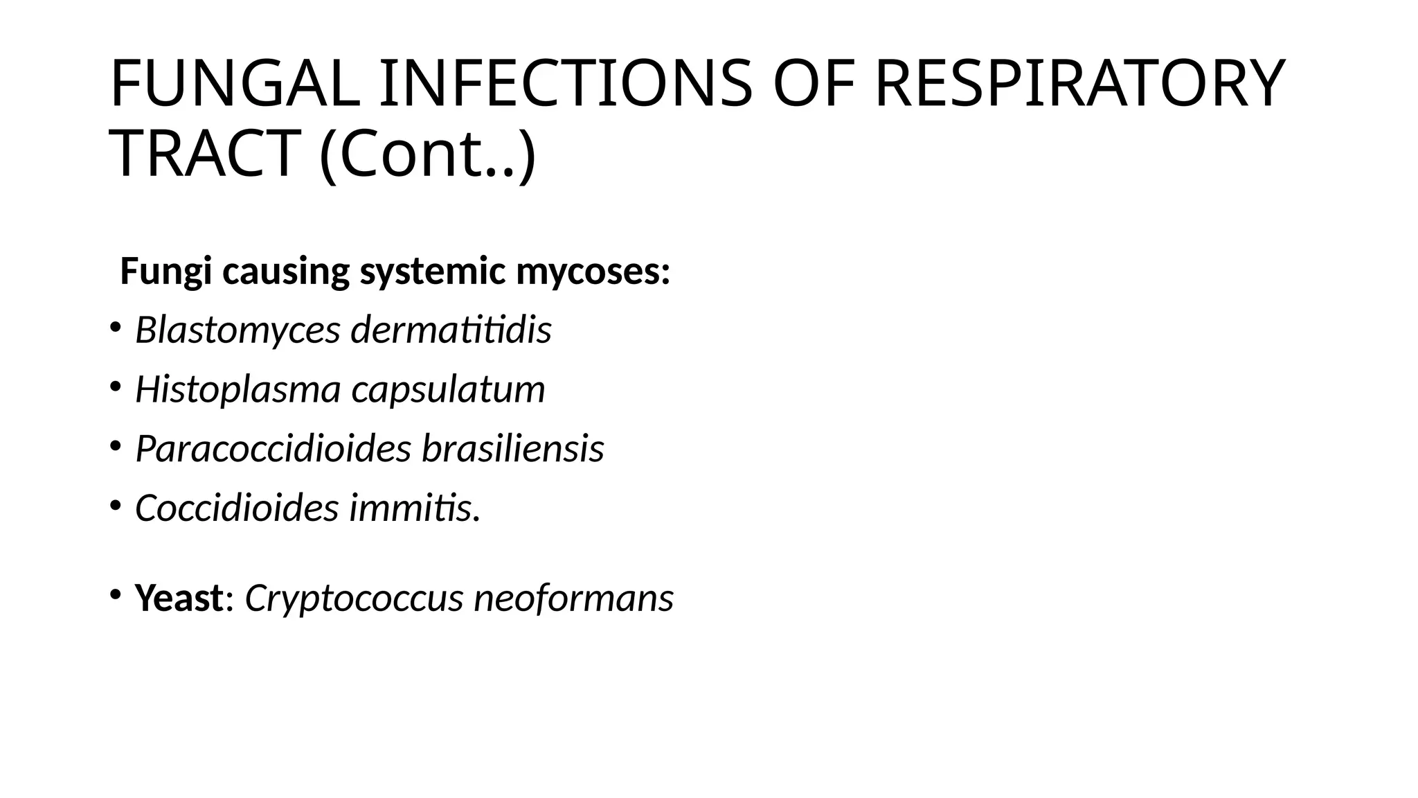 chapter 69 - Parasitic and Fungal Infections of respiratory tract.pptx