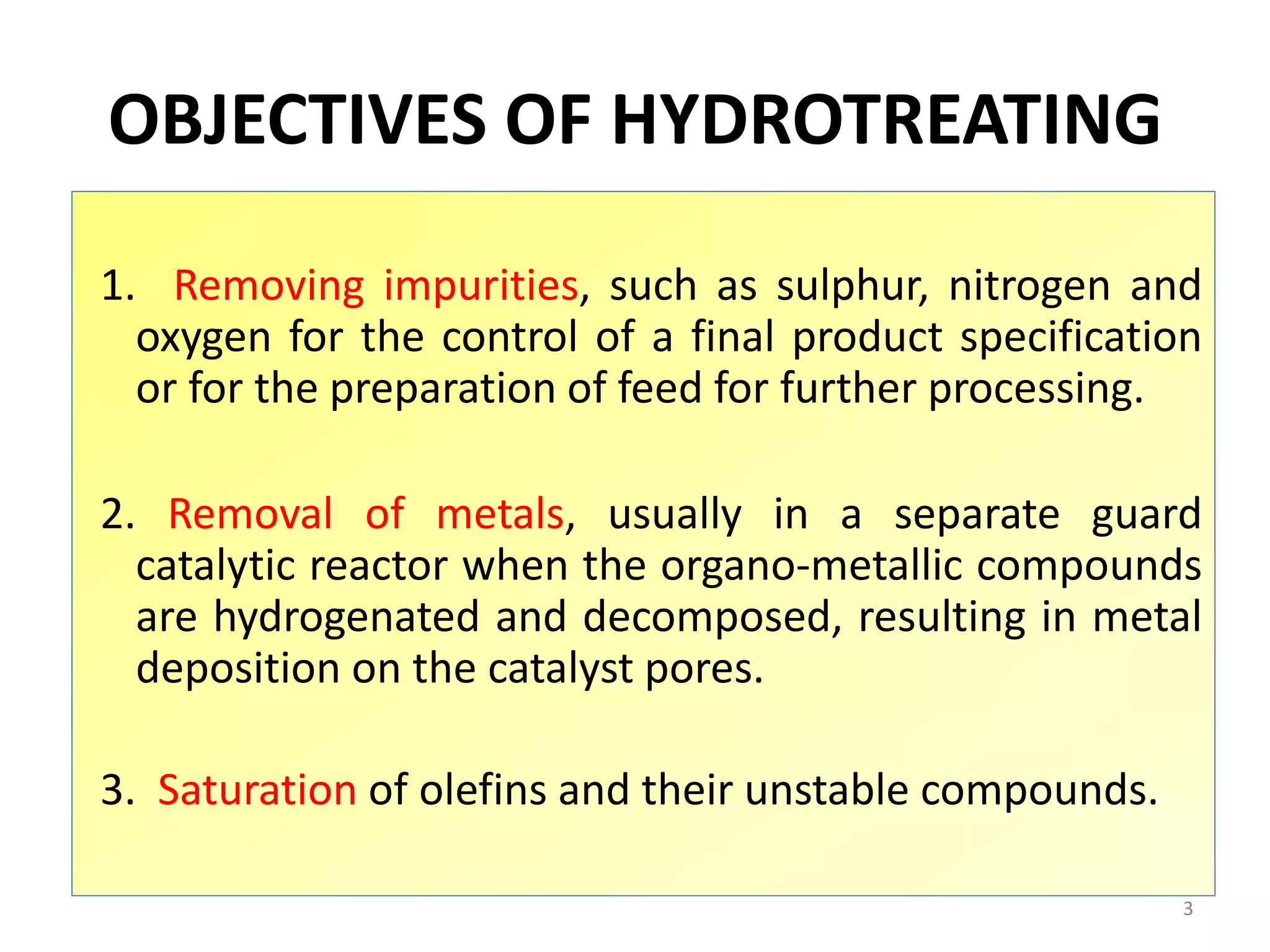 Chapter 6a -_hydrotreating | PPTX