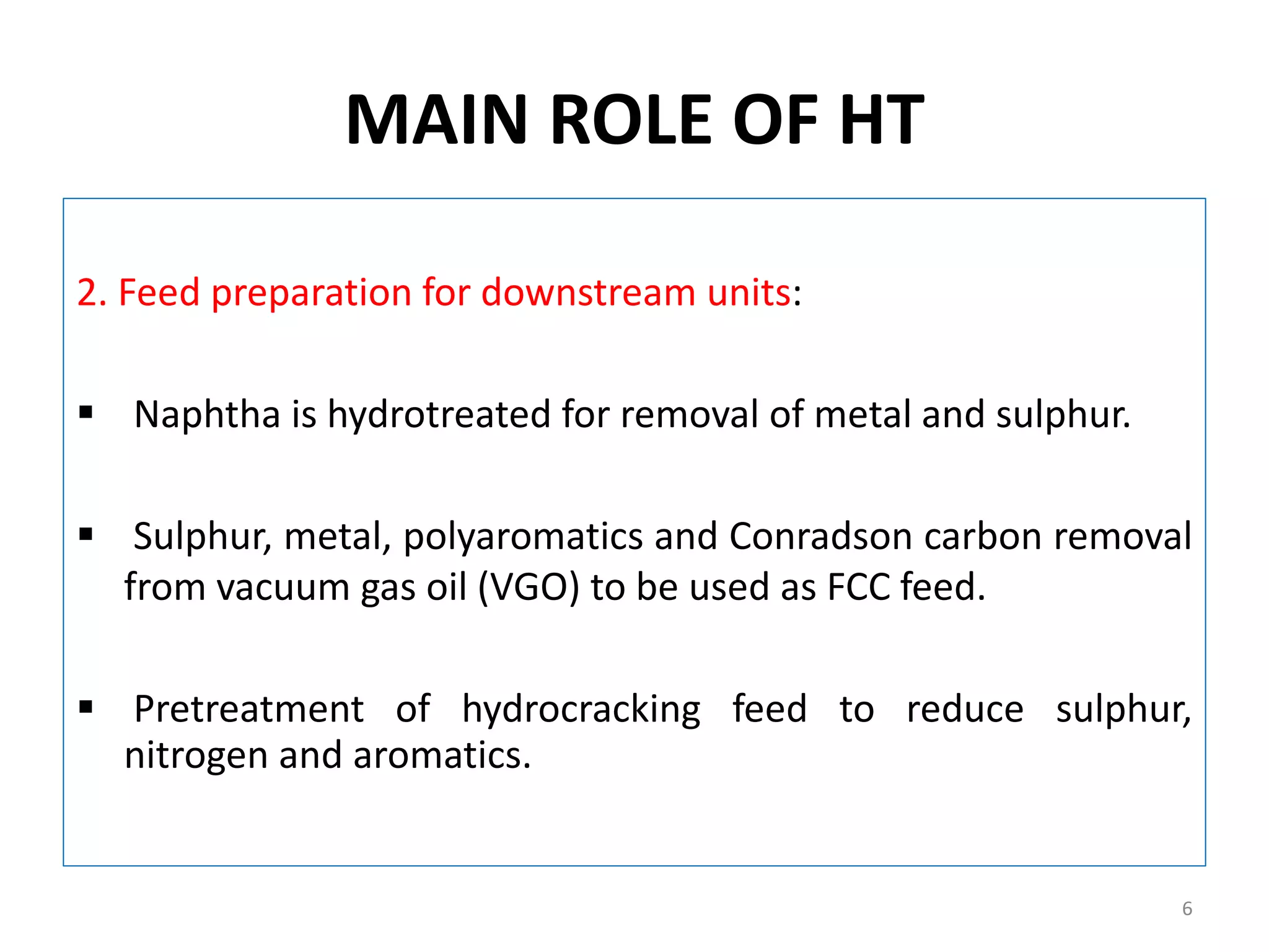 Chapter 6a -_hydrotreating | PPTX