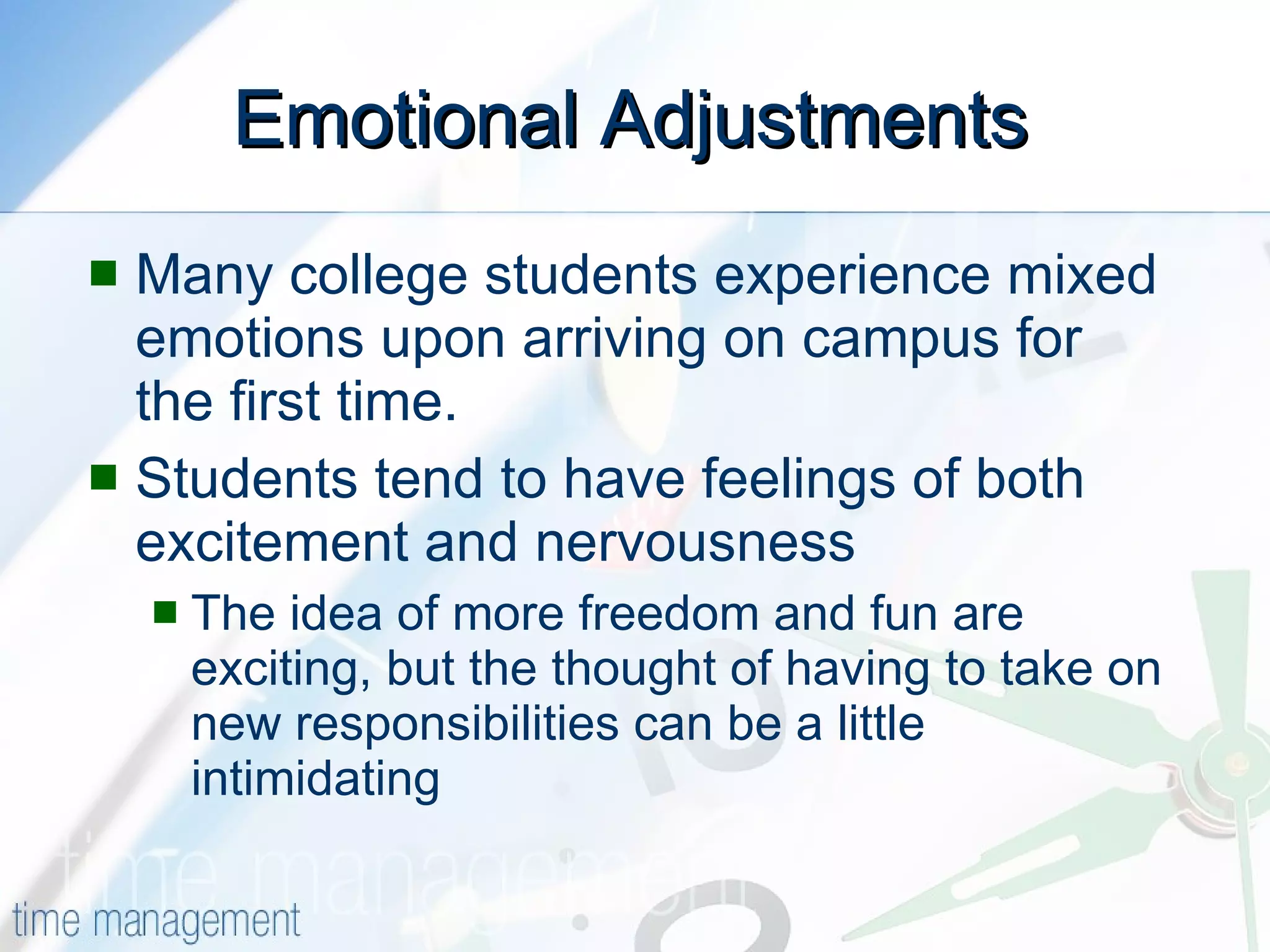 Adjusting to College | PPT