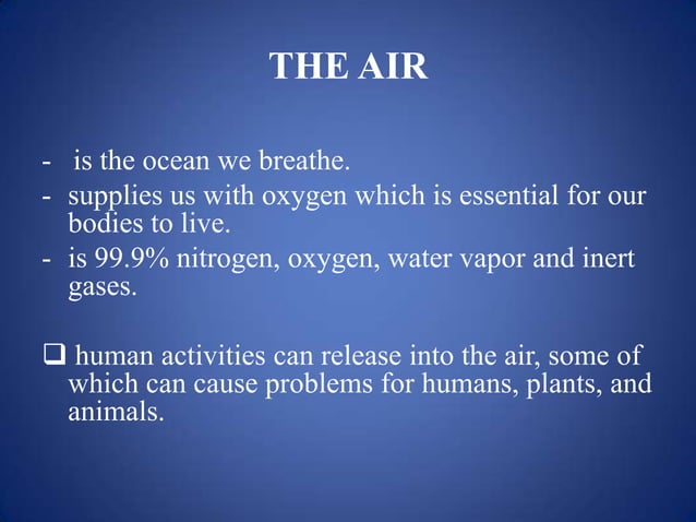 AIR POLLUTION - MY PRESENTATION - JUNE 2013 | PPT