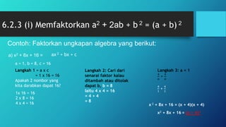 Chapter 6 algebra iii a2 + bx + c | PPTX