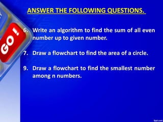 Chapter 6 algorithms and flow charts | PPTX