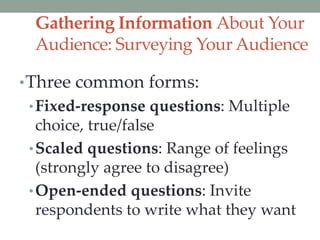 Analyzing the audience | PPT