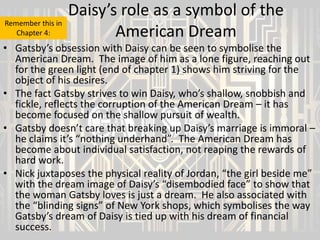 The Great Gatsby - Chapters 6 and 7 | PPTX | Christianity | Religion ...