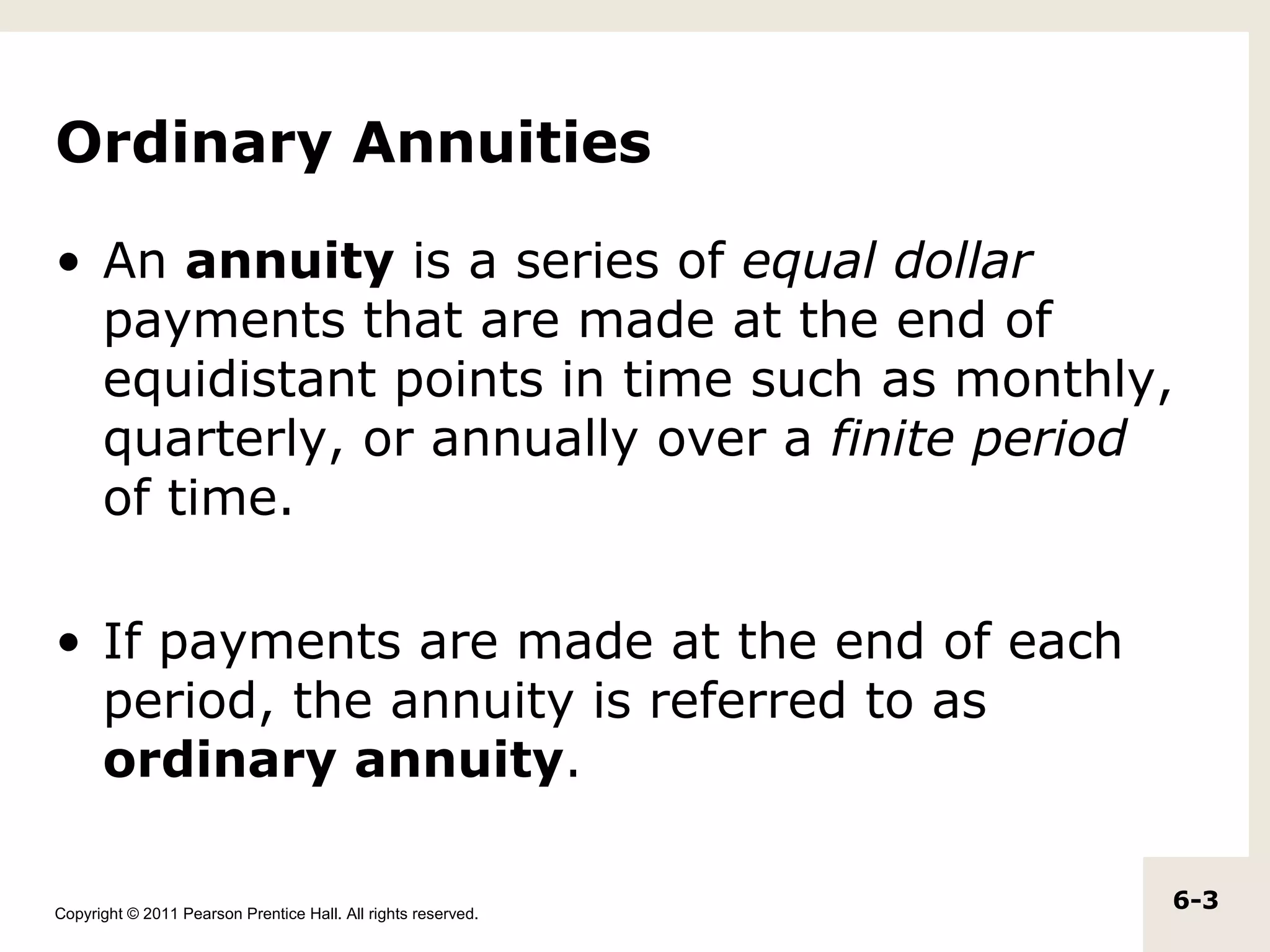 Chapter 6 annuity | PPT