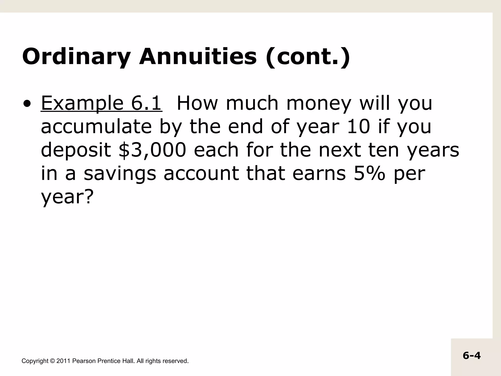 Chapter 6 annuity | PPT