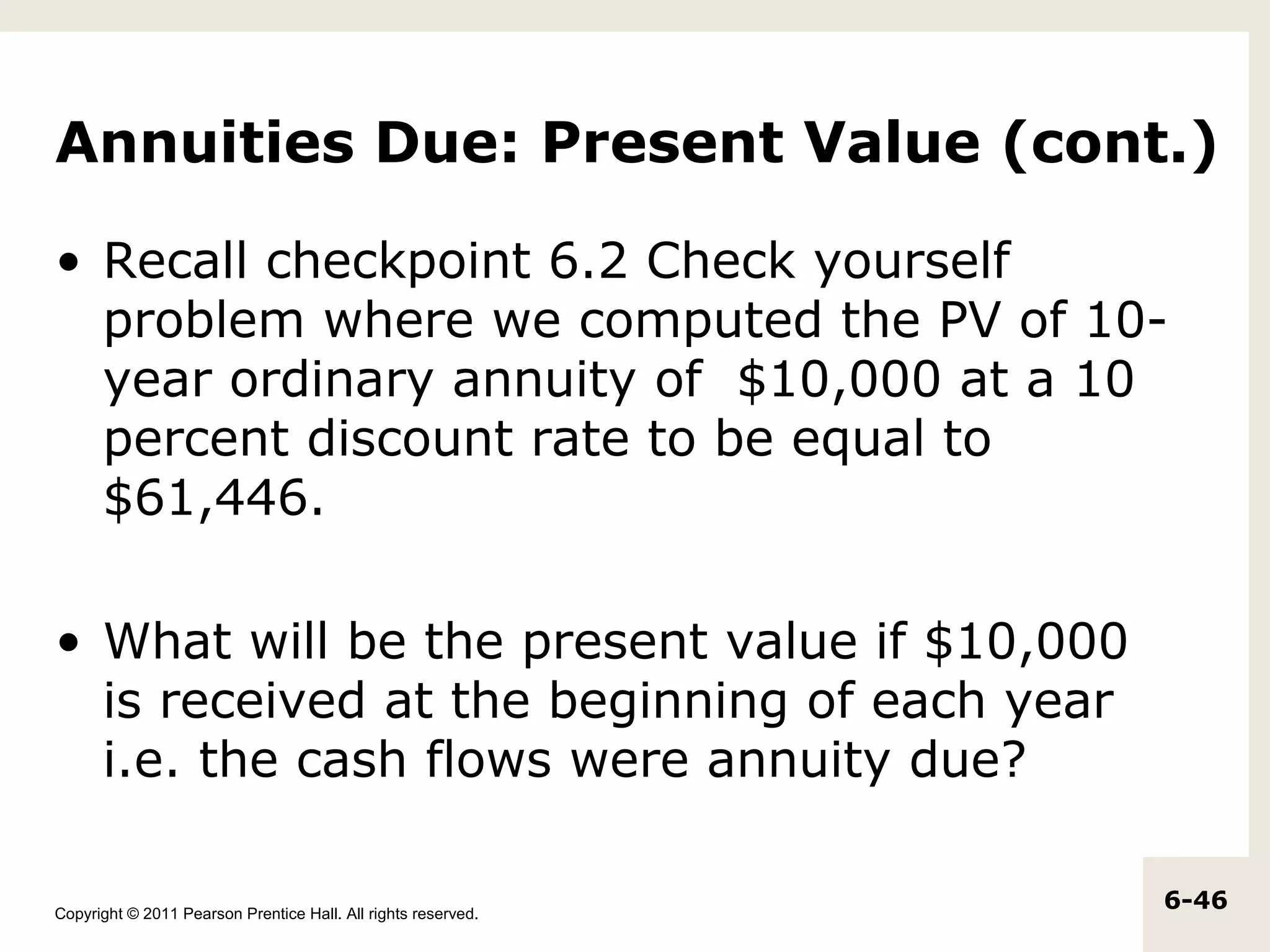 Chapter 6 annuity | PPT