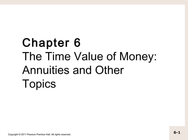 Chapter 6 annuity | PPT