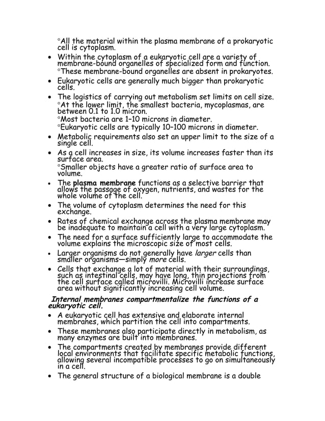 Chapter6 Ap Bionotes A Tour Of The Cell | DOC