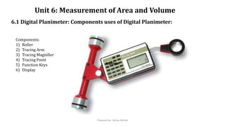 Chapter 6 area & volume measurement, Digital Planimeter | PPT