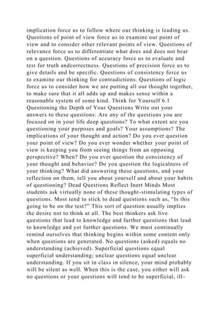 Chapter 6 Ask Questions That Lead to Good Thinking From what we ha.docx