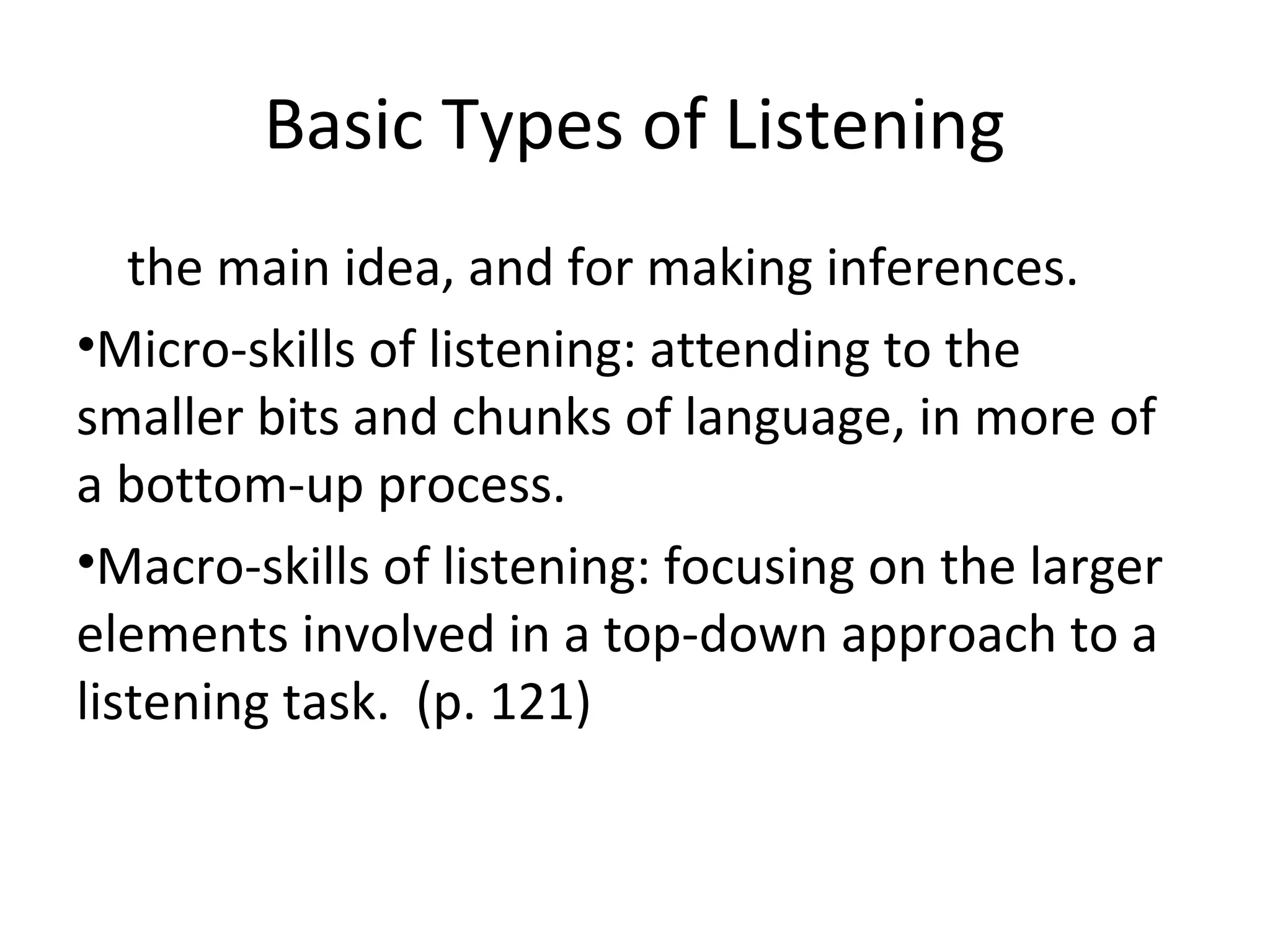 Chapter 6( assessing listening) | PPT