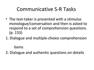 Chapter 6( assessing listening) | PPT