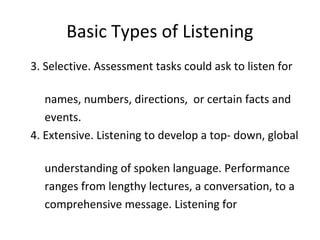 Chapter 6( assessing listening) | PPT