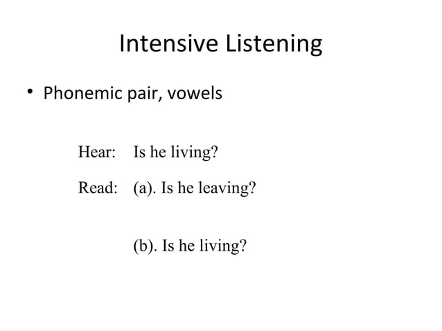Chapter 6( assessing listening) | PPT