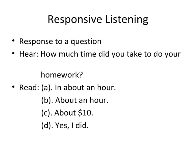 Chapter 6( assessing listening) | PPT
