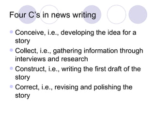 Chapter 6 a straight news story | PPT