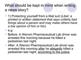 Chapter 6 a straight news story | PPT