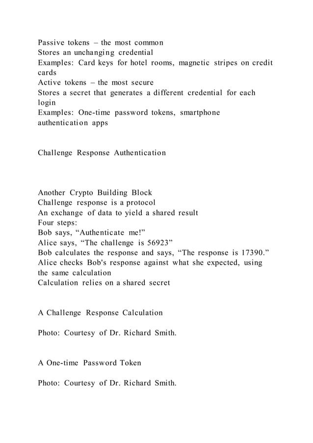 Chapter 6Authenticating PeopleChapter 6 OverviewThe th | PDF