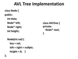 data structure AVL TREES chapter slides for learning about AVL trees | PDF