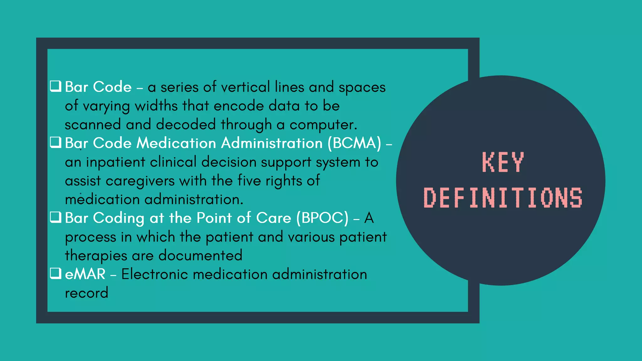 Bar Code Medication Scanning At the Point of Care | PPTX
