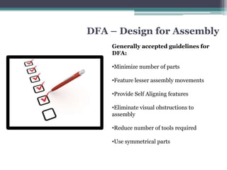Chapter 6 basic design for assembly | PPTX