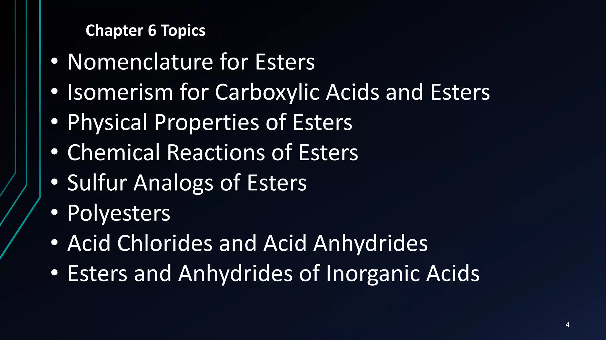 Chapter6carboxylicacidsestersandotherderivatives 160405013912 | PPTX