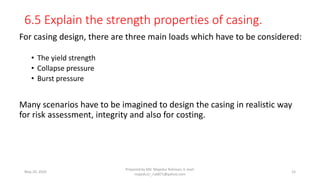 Casing deign | PPTX | Geology | Science