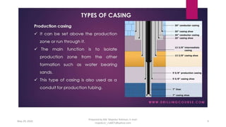 Casing deign | PPTX | Geology | Science
