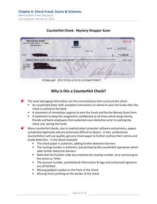 Chapter 6 Check Fraud Final | PDF