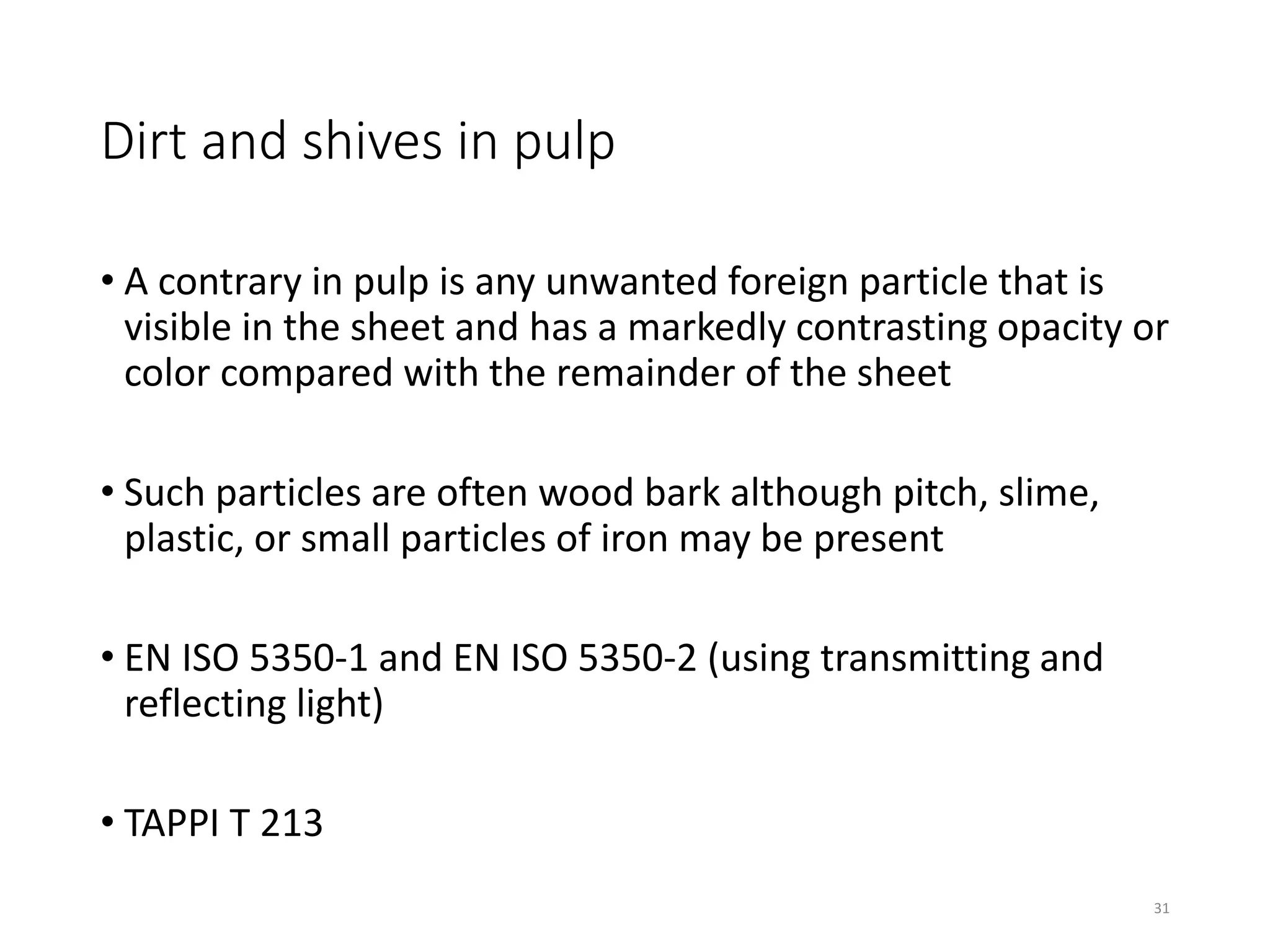 chemical analysis in pulp | PPTX