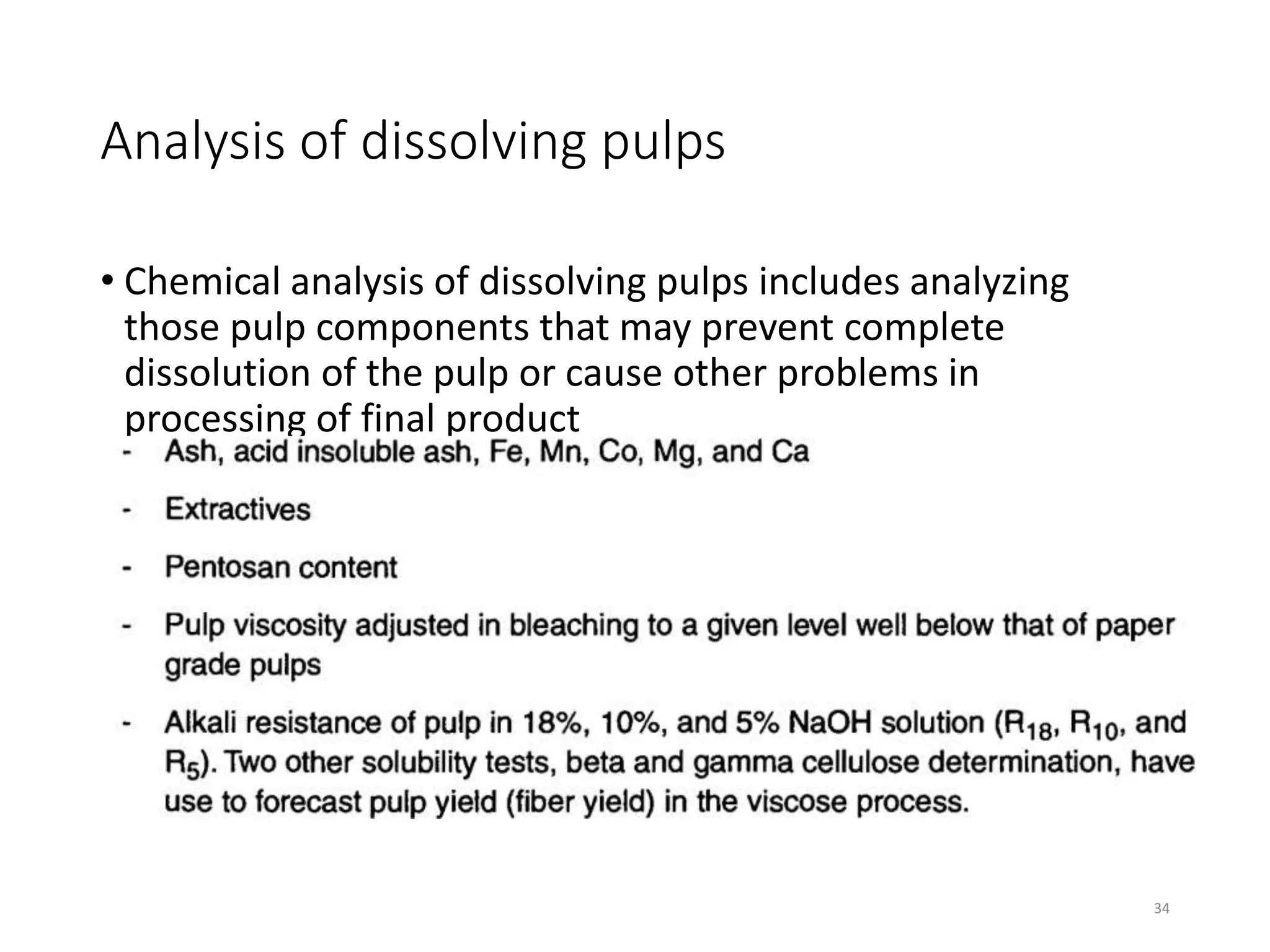 chemical analysis in pulp | PPTX