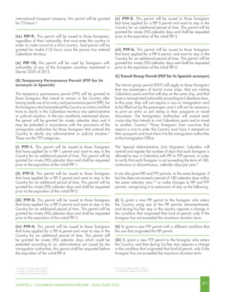 Colombian immigration regime | PDF